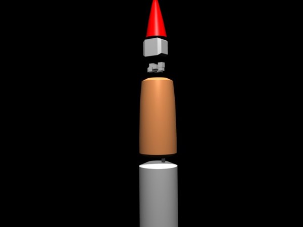 germany missile v-2 3d model