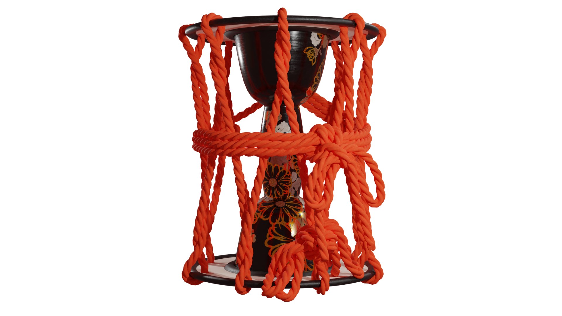 3D Model Tsuzumi Japanese Traditional Hand Drum - TurboSquid 1883624