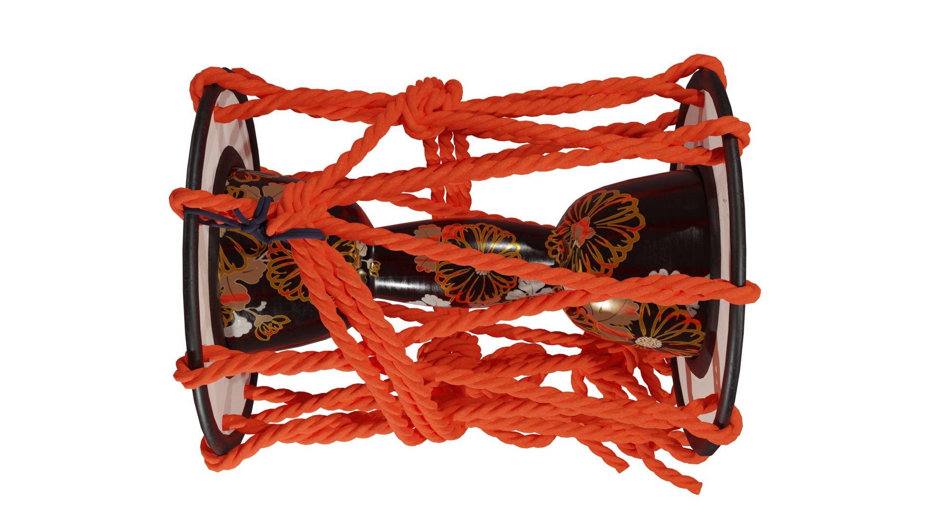 3D Model Tsuzumi Japanese Traditional Hand Drum - TurboSquid 1883624