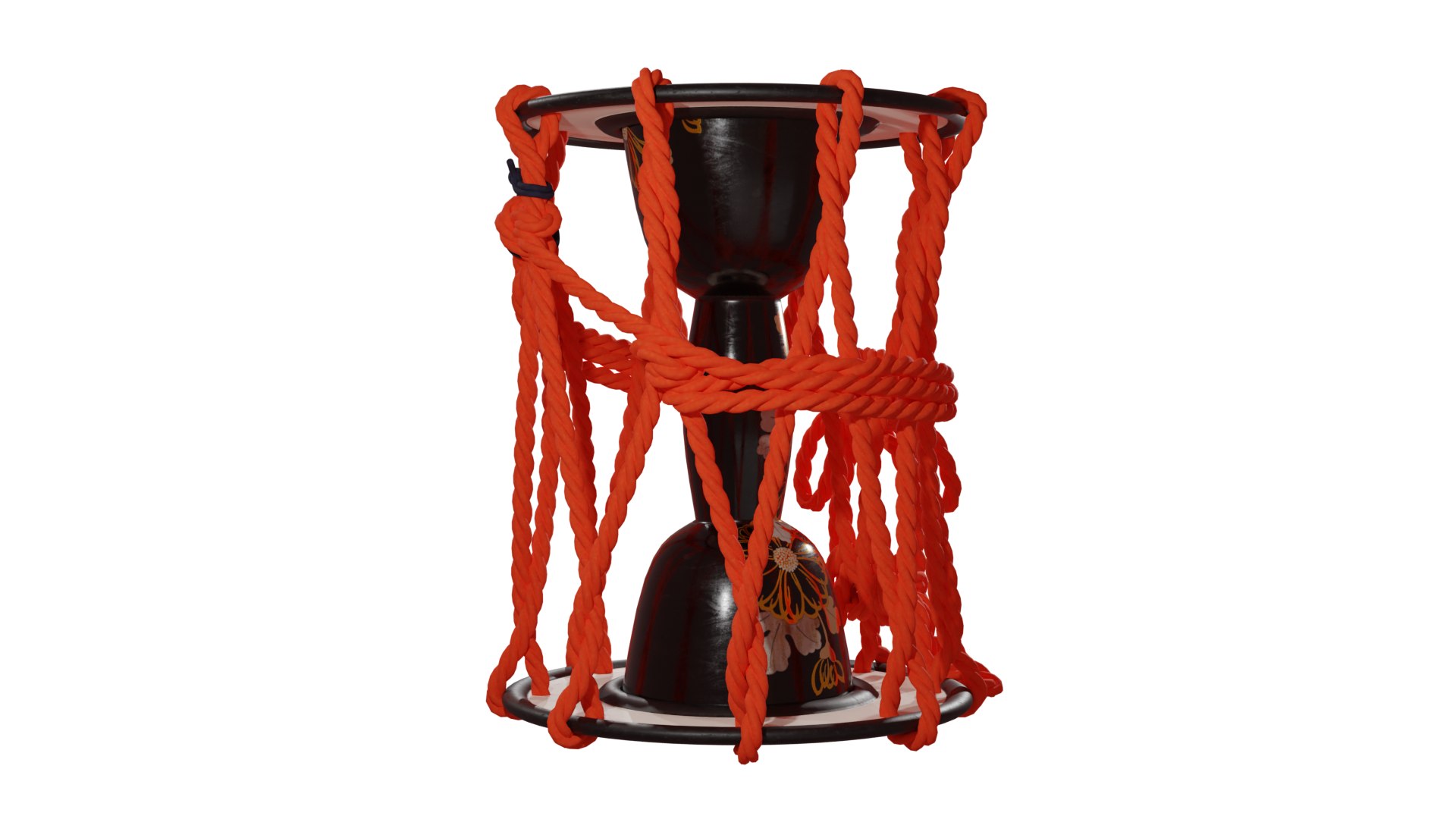 3D Model Tsuzumi Japanese Traditional Hand Drum - TurboSquid 1883624