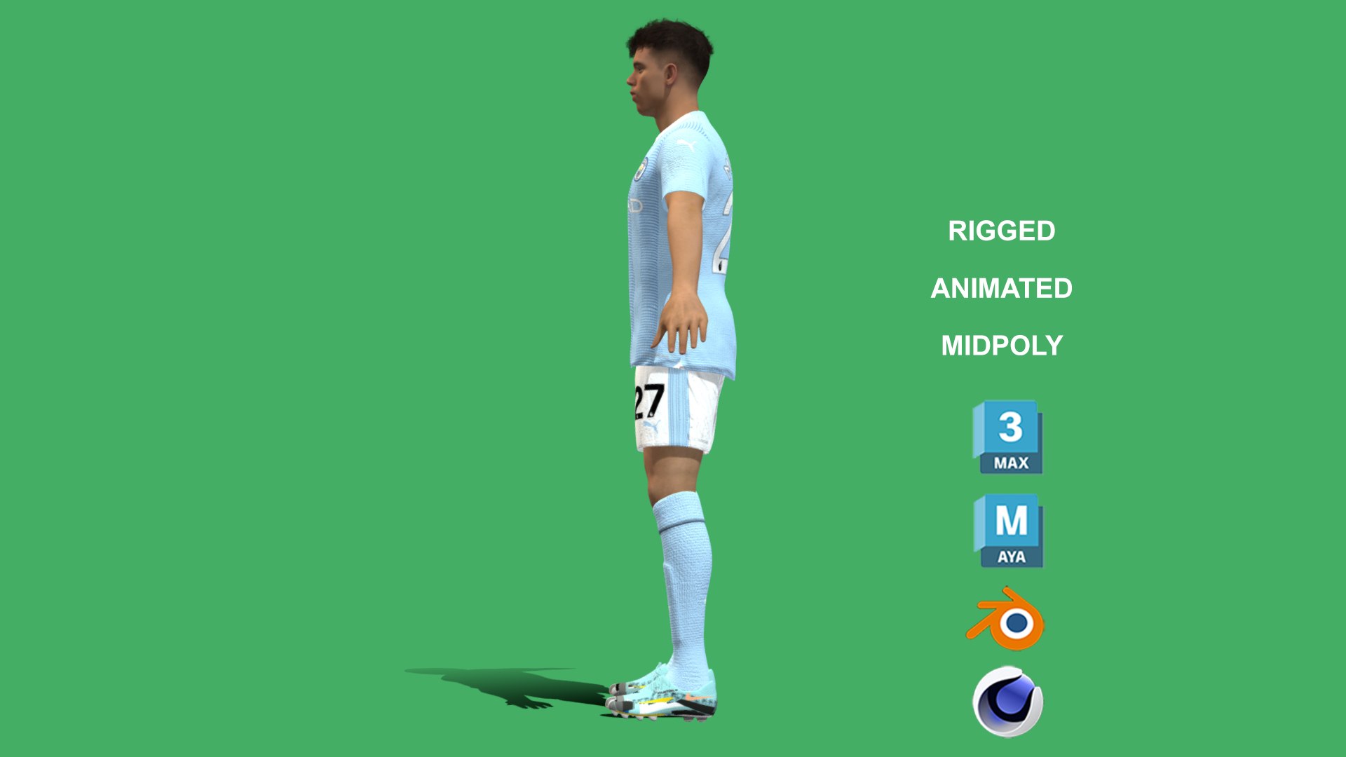 3D 3D Rigged Matheus Nunes Manchester City 2024 Model - TurboSquid 2121623