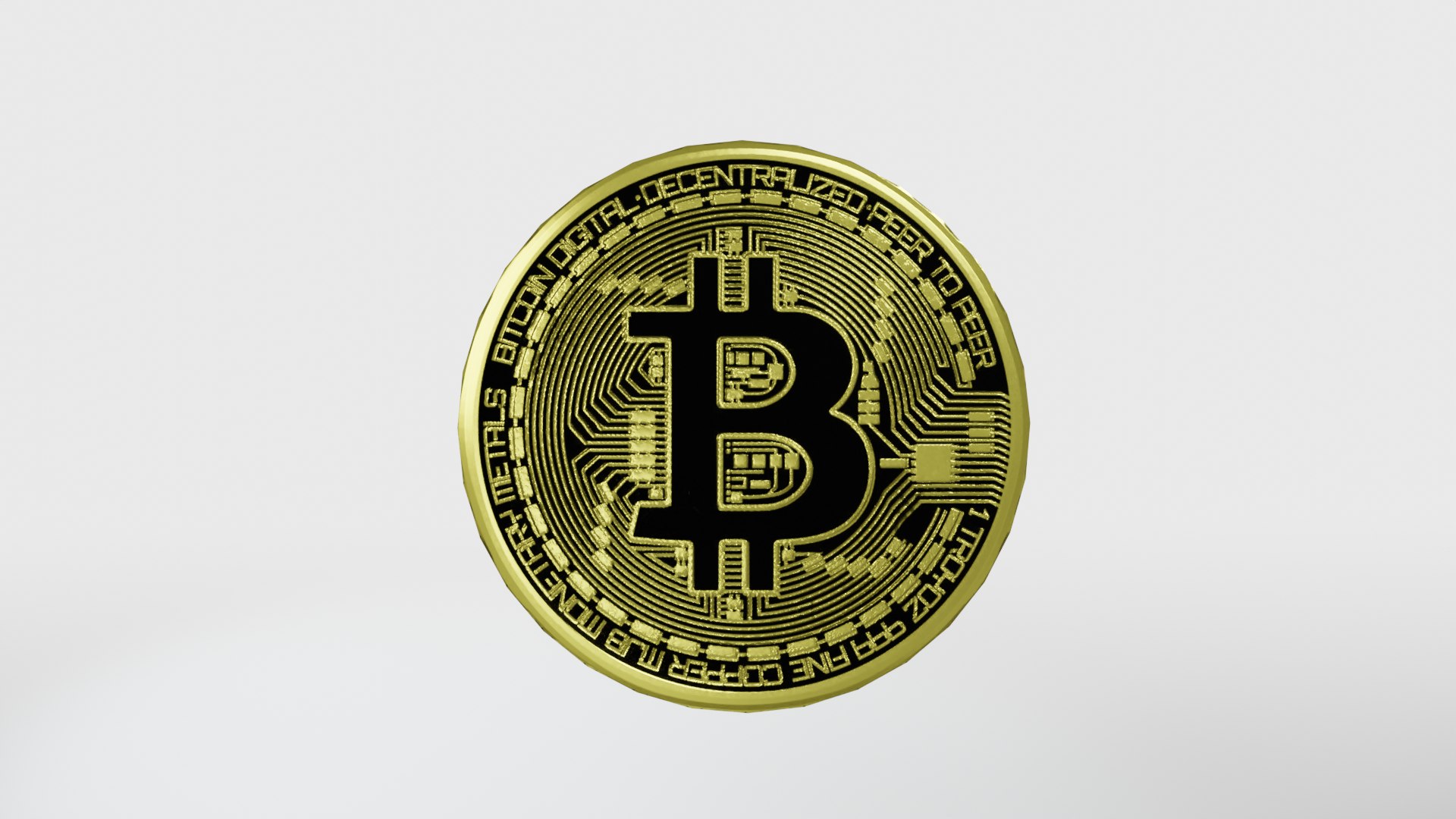 Lowpoly bitcoin model model - TurboSquid 1734437