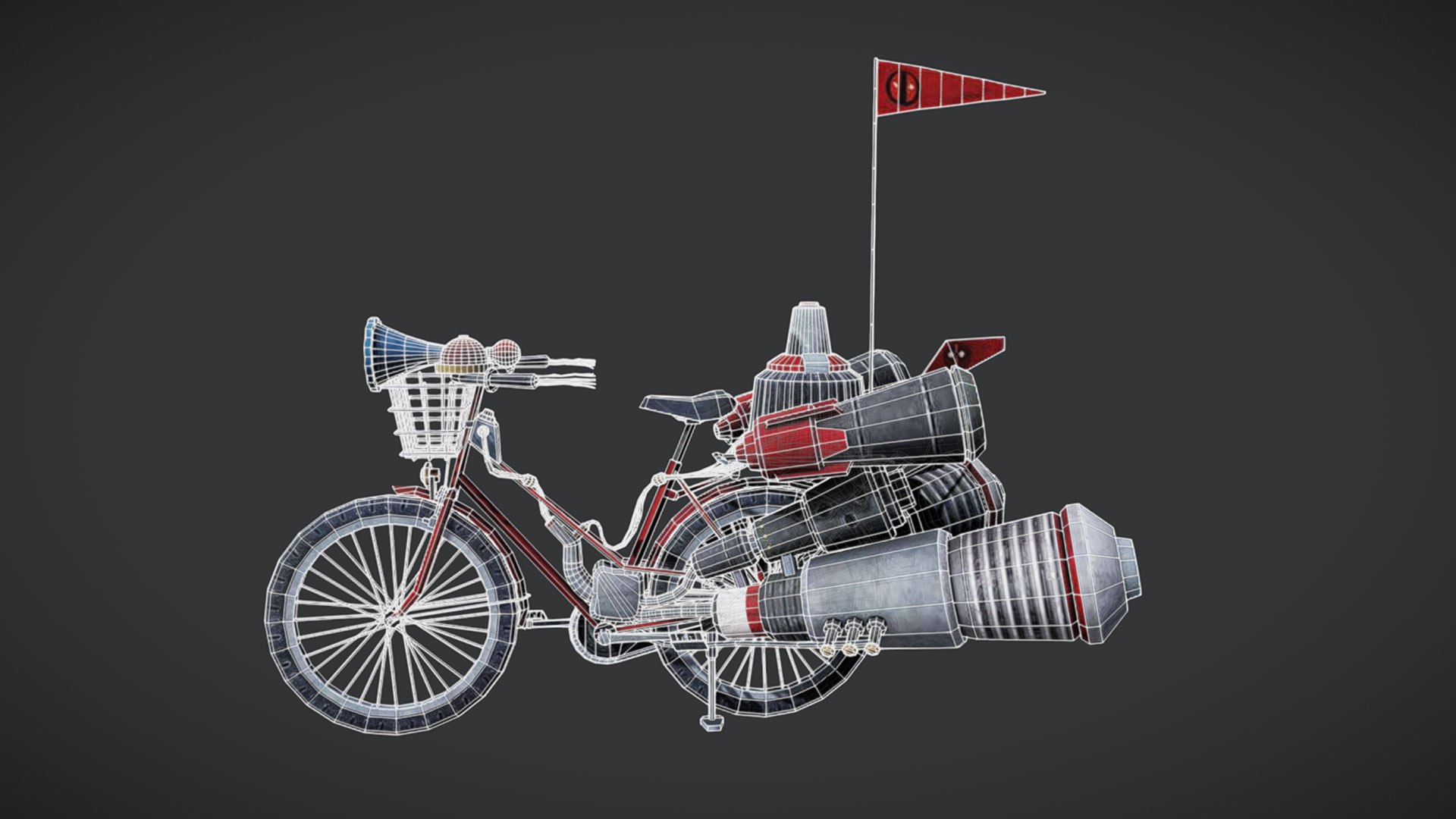 Bicycle Rocket Bike - TurboSquid 2294123
