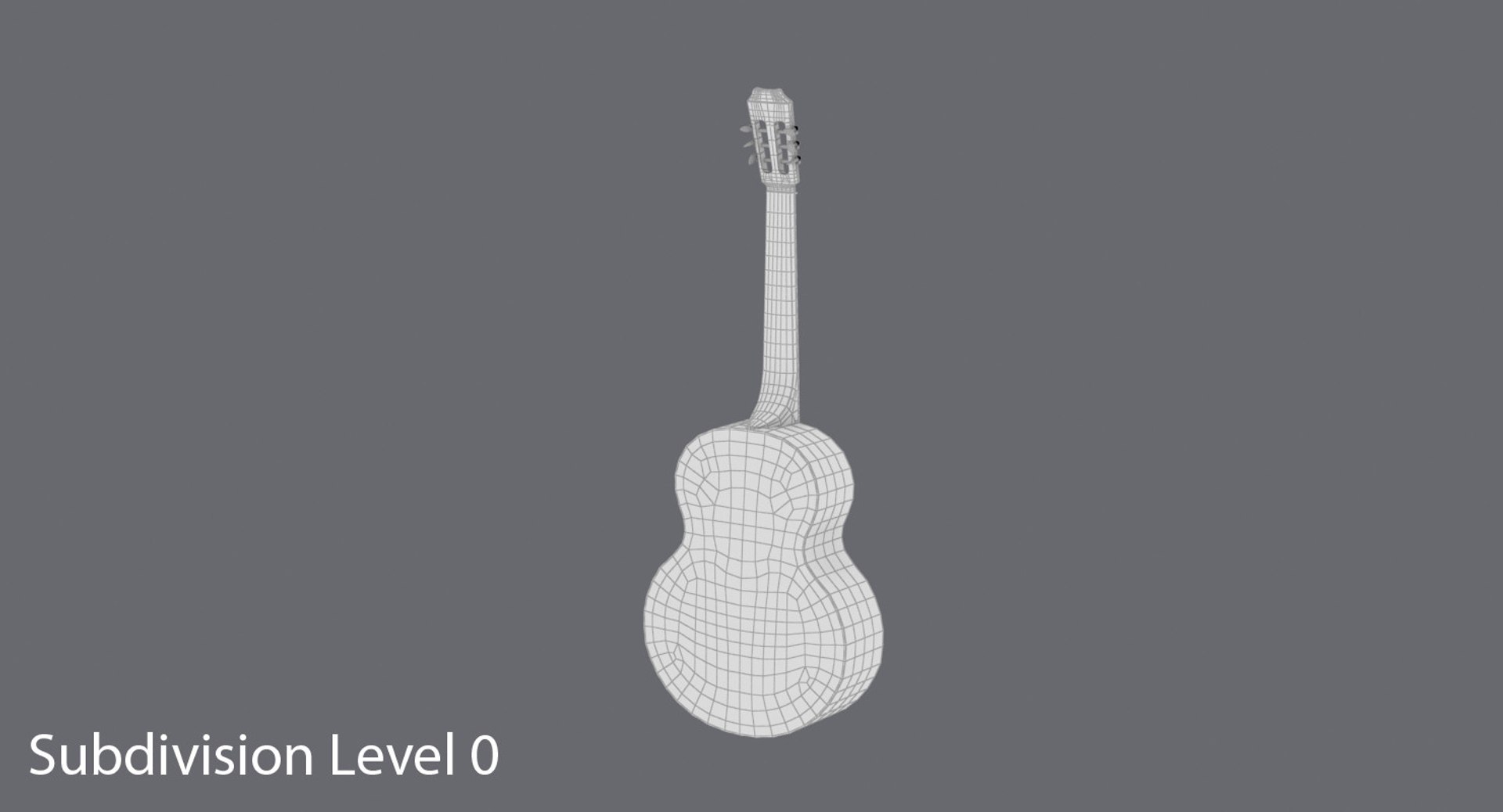 acoustic guitar 3d model
