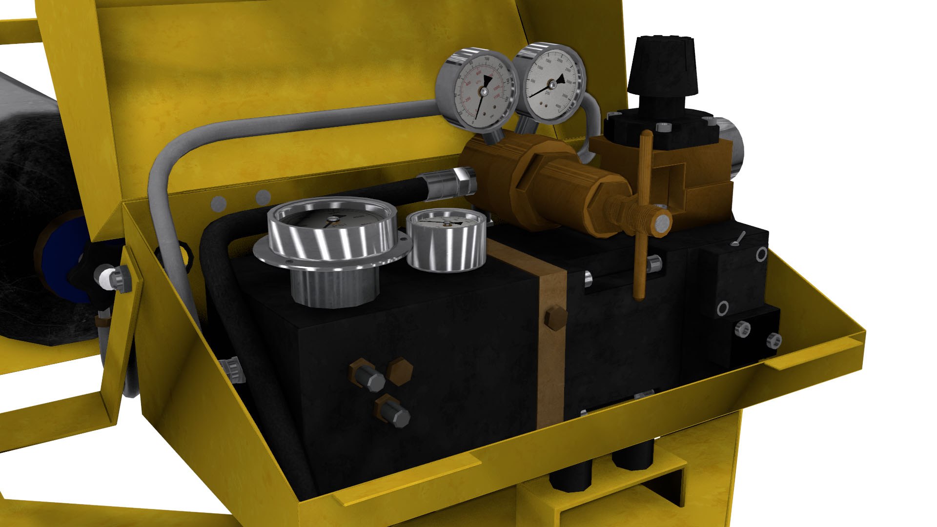 Nitrogen Booster Cart Trolley 3D - TurboSquid 2205815