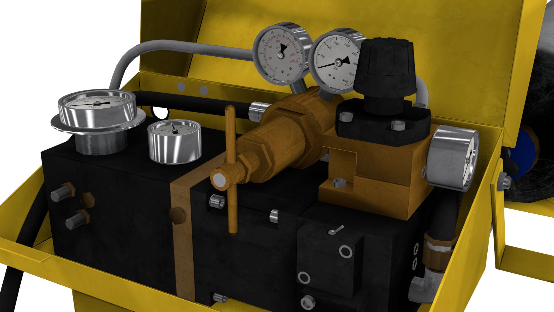 Nitrogen Booster Cart Trolley 3D - TurboSquid 2205815