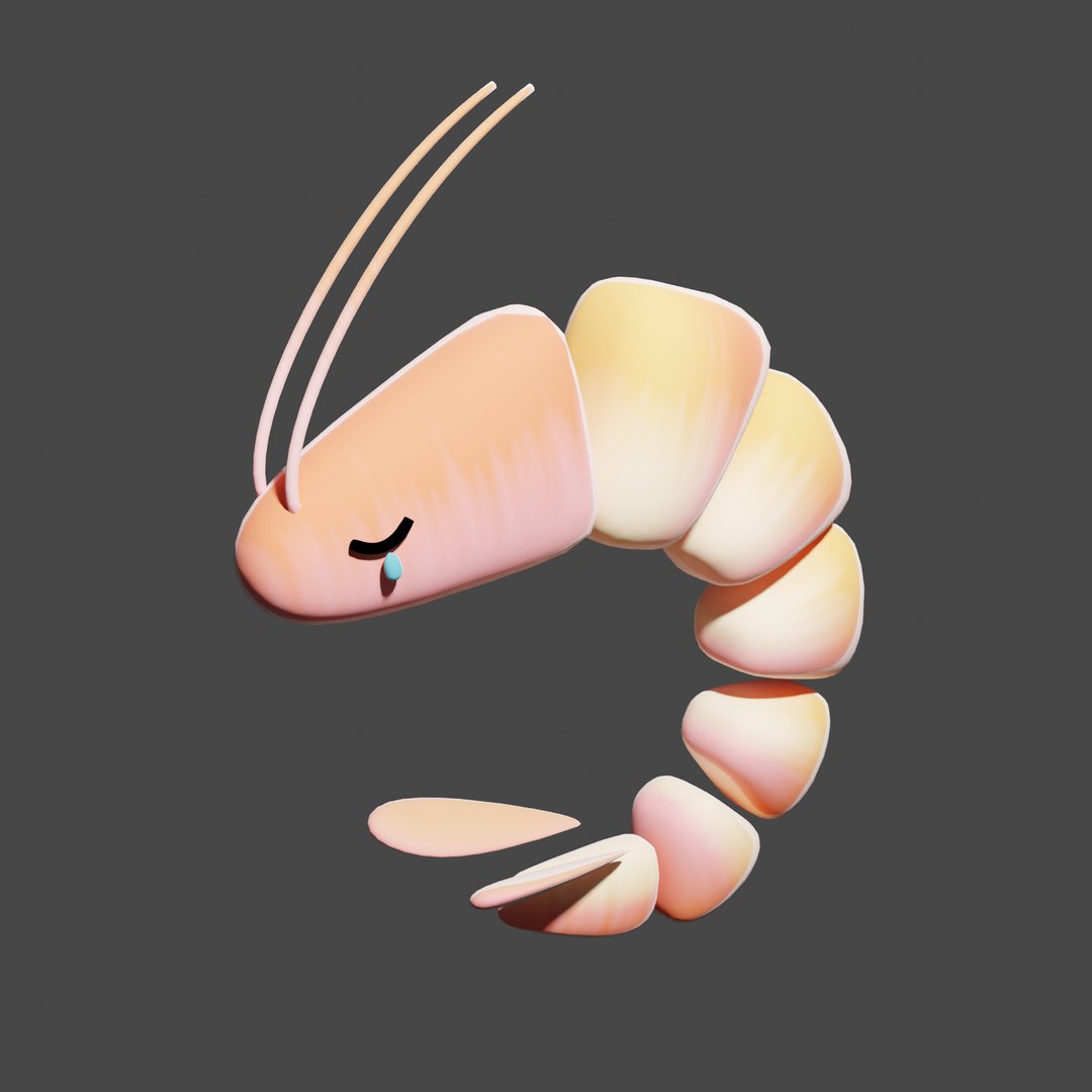 3D Shrimp Model - TurboSquid 2033747
