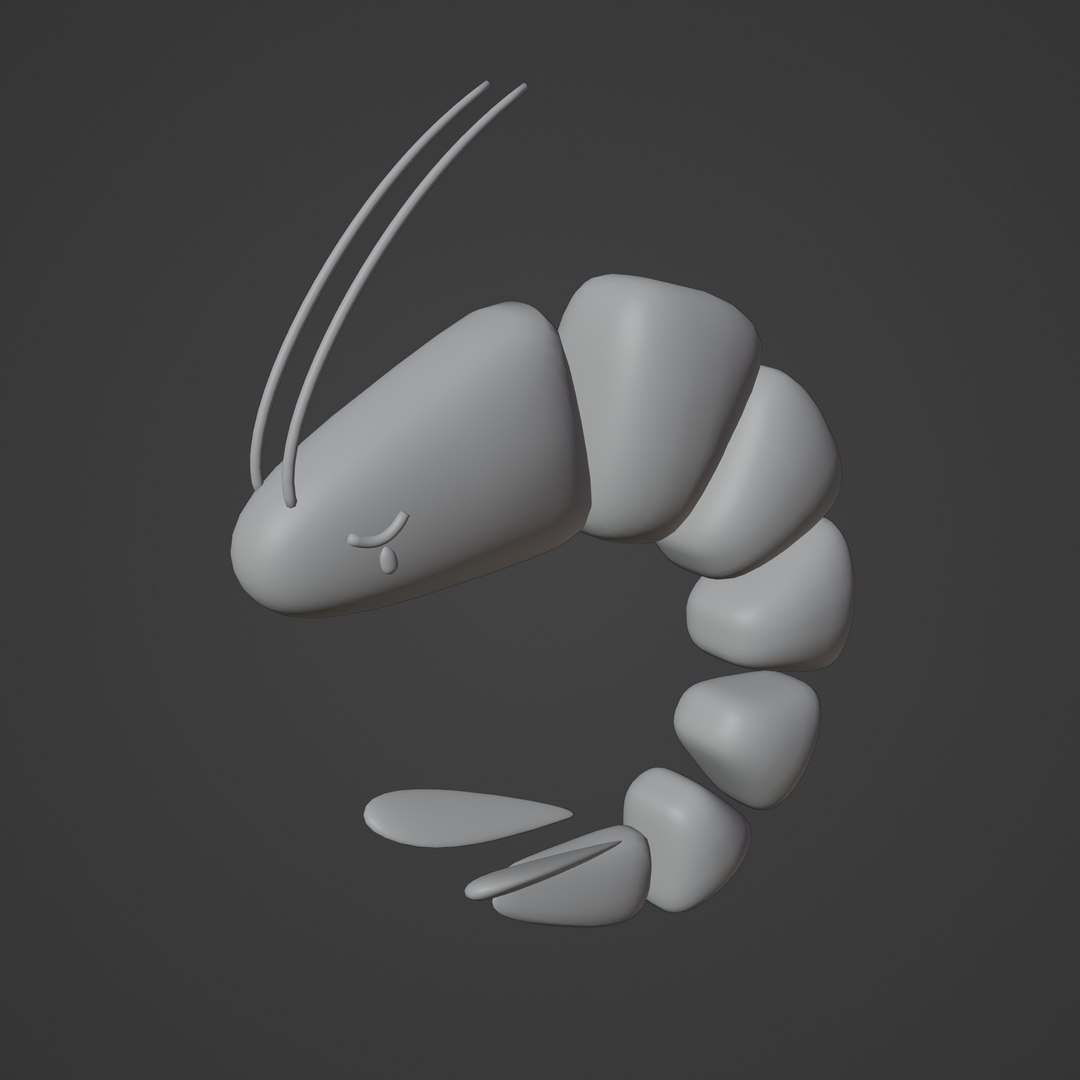 3D Shrimp Model - TurboSquid 2033747