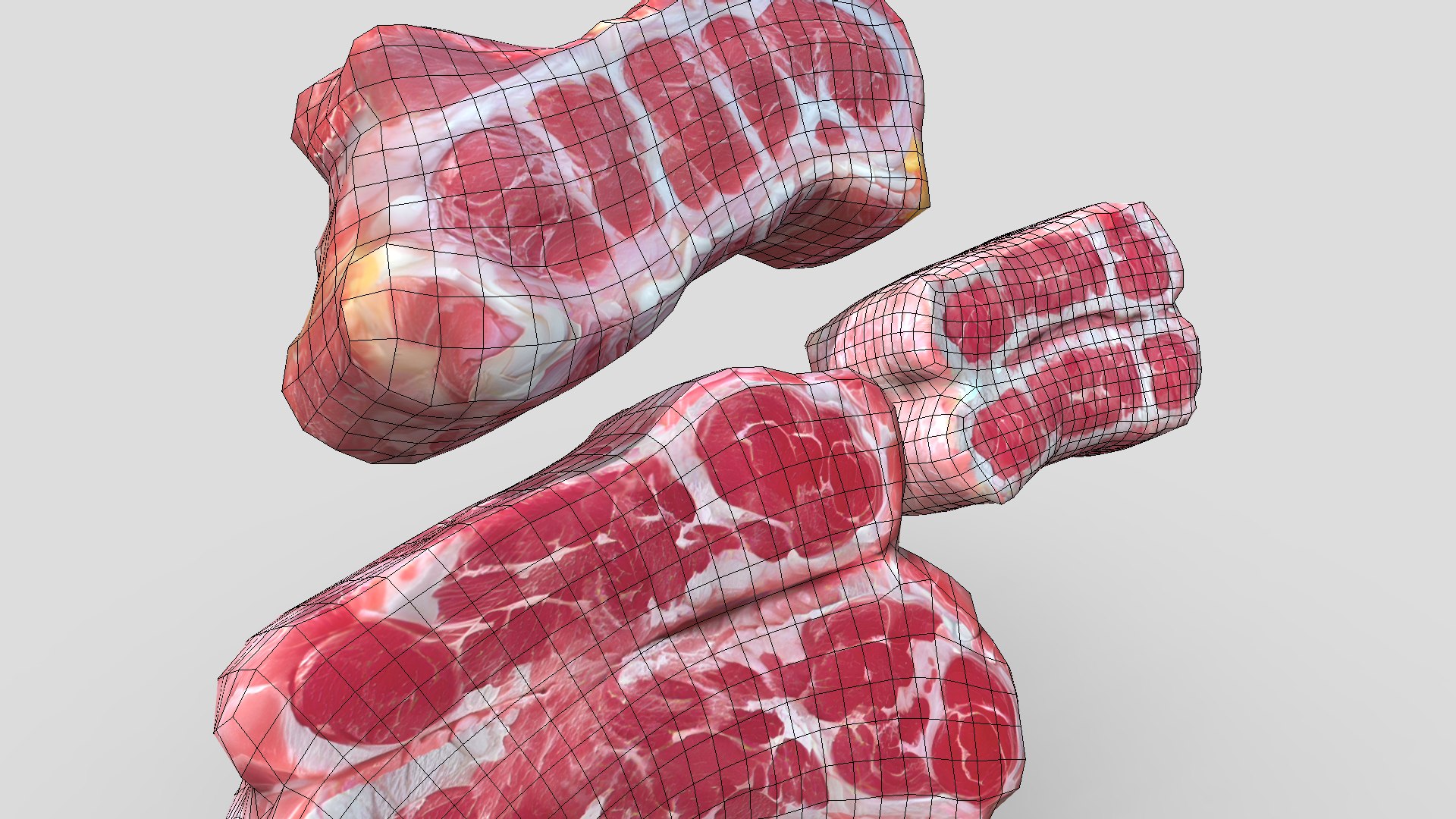 Raw Meat Pack Model - TurboSquid 2216930