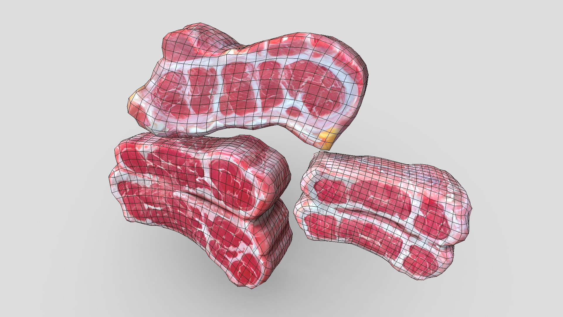 Raw Meat Pack Model - TurboSquid 2216930