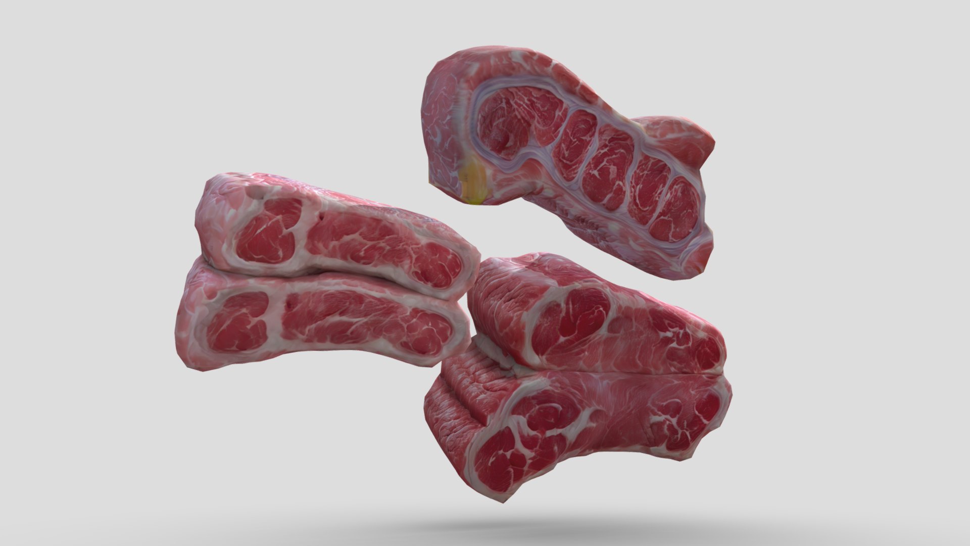 Raw Meat Pack Model - TurboSquid 2216930