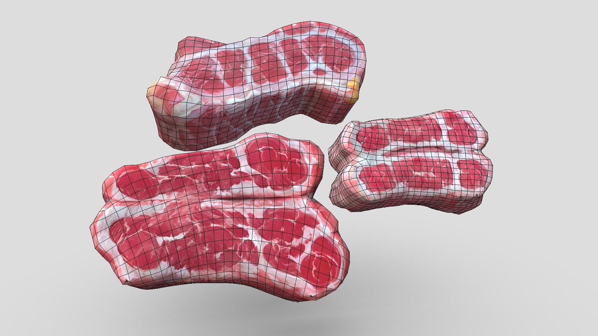 Raw Meat Pack Model - TurboSquid 2216930