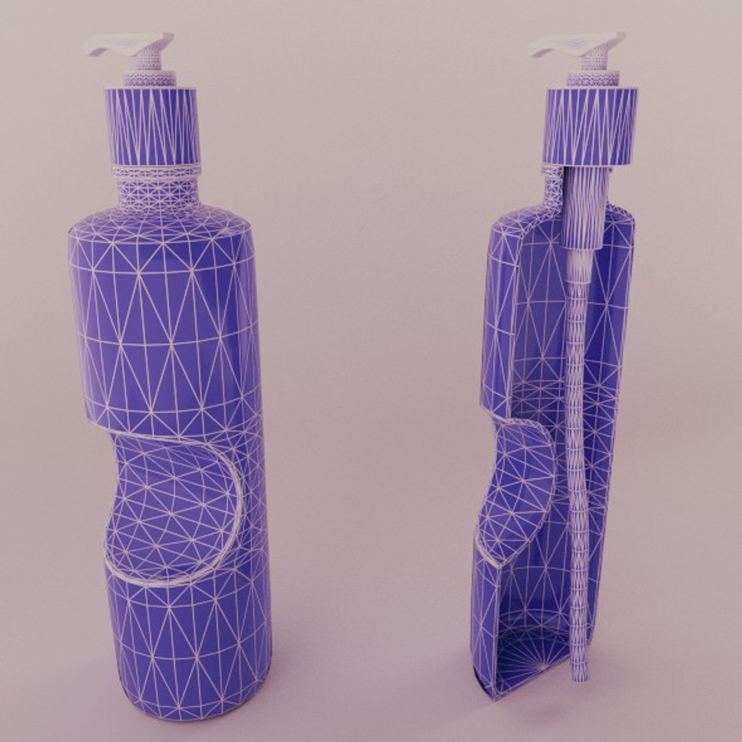 3d Shampoo Bottle Model