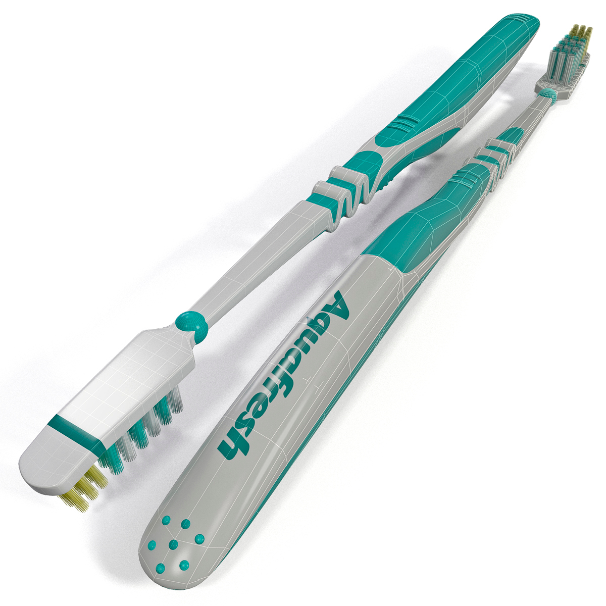 toothbrush aquafresh 3d model
