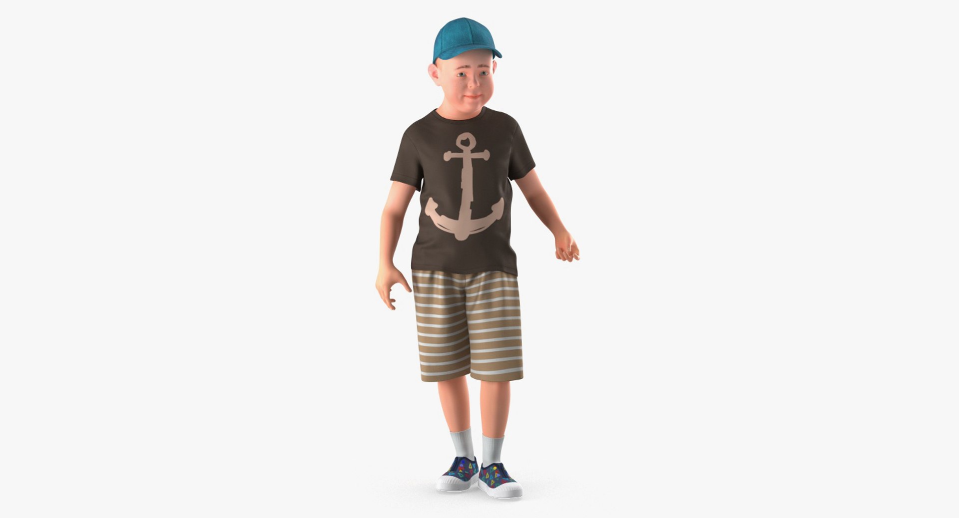 3D Standing Teenage Boy Model - TurboSquid 1339663