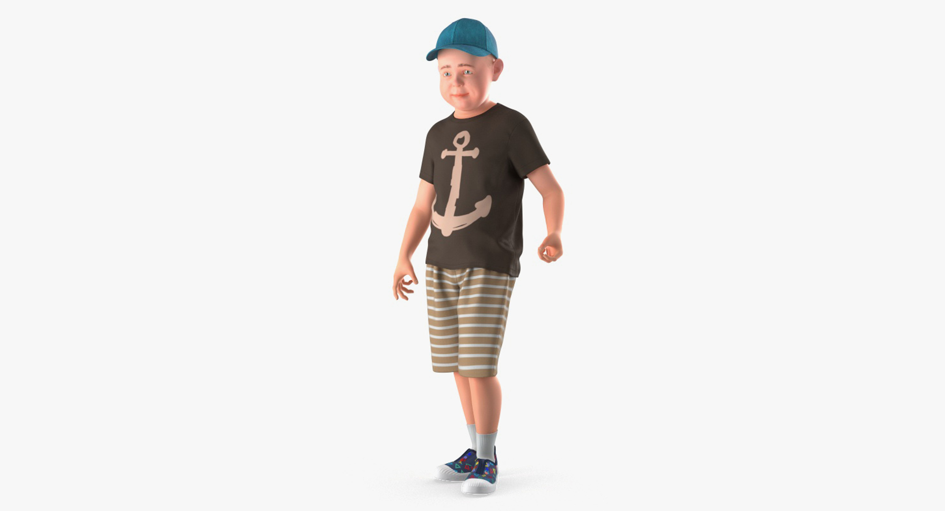 3D Standing Teenage Boy Model - TurboSquid 1339663