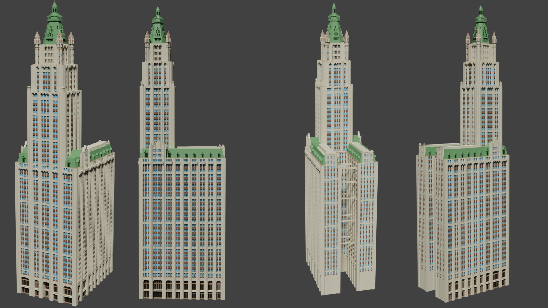 3D NewYork SkyScrapers Model - TurboSquid 2047269