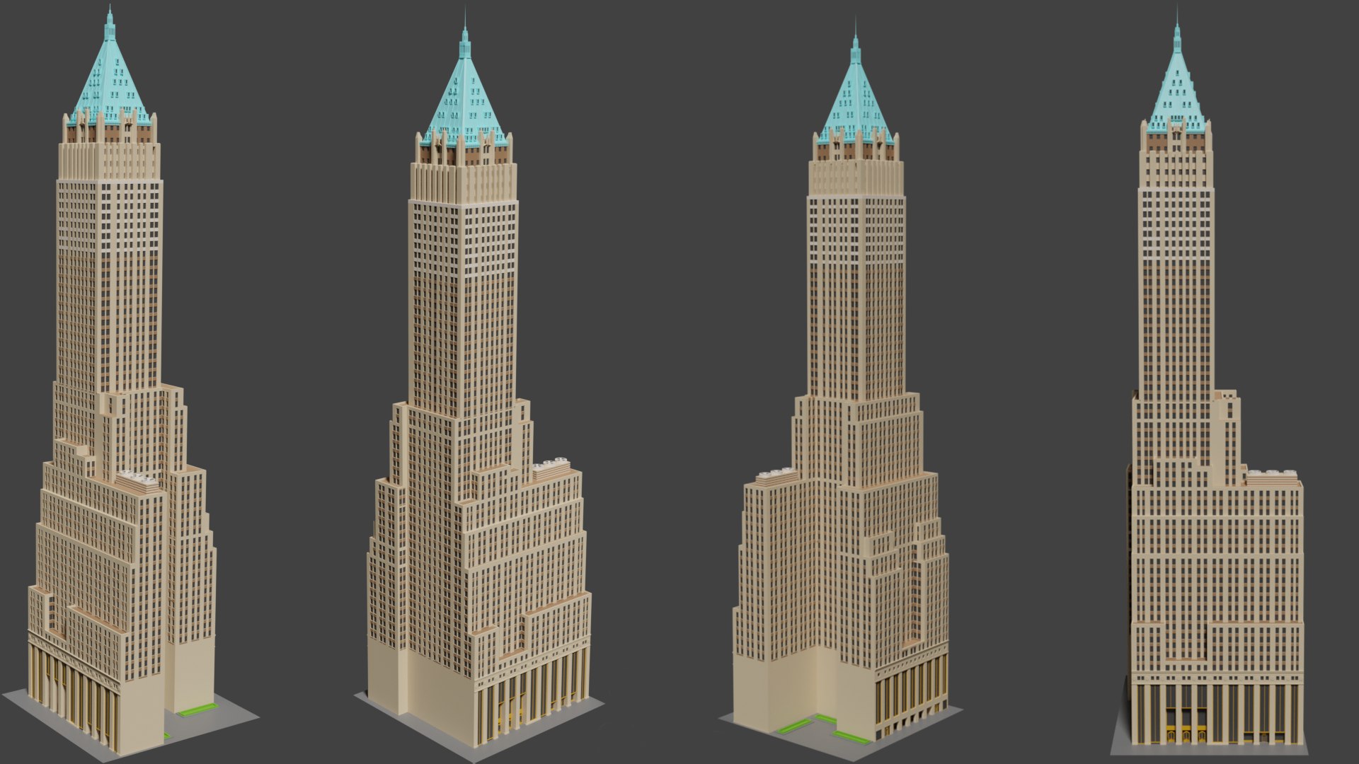3D NewYork SkyScrapers Model - TurboSquid 2047269