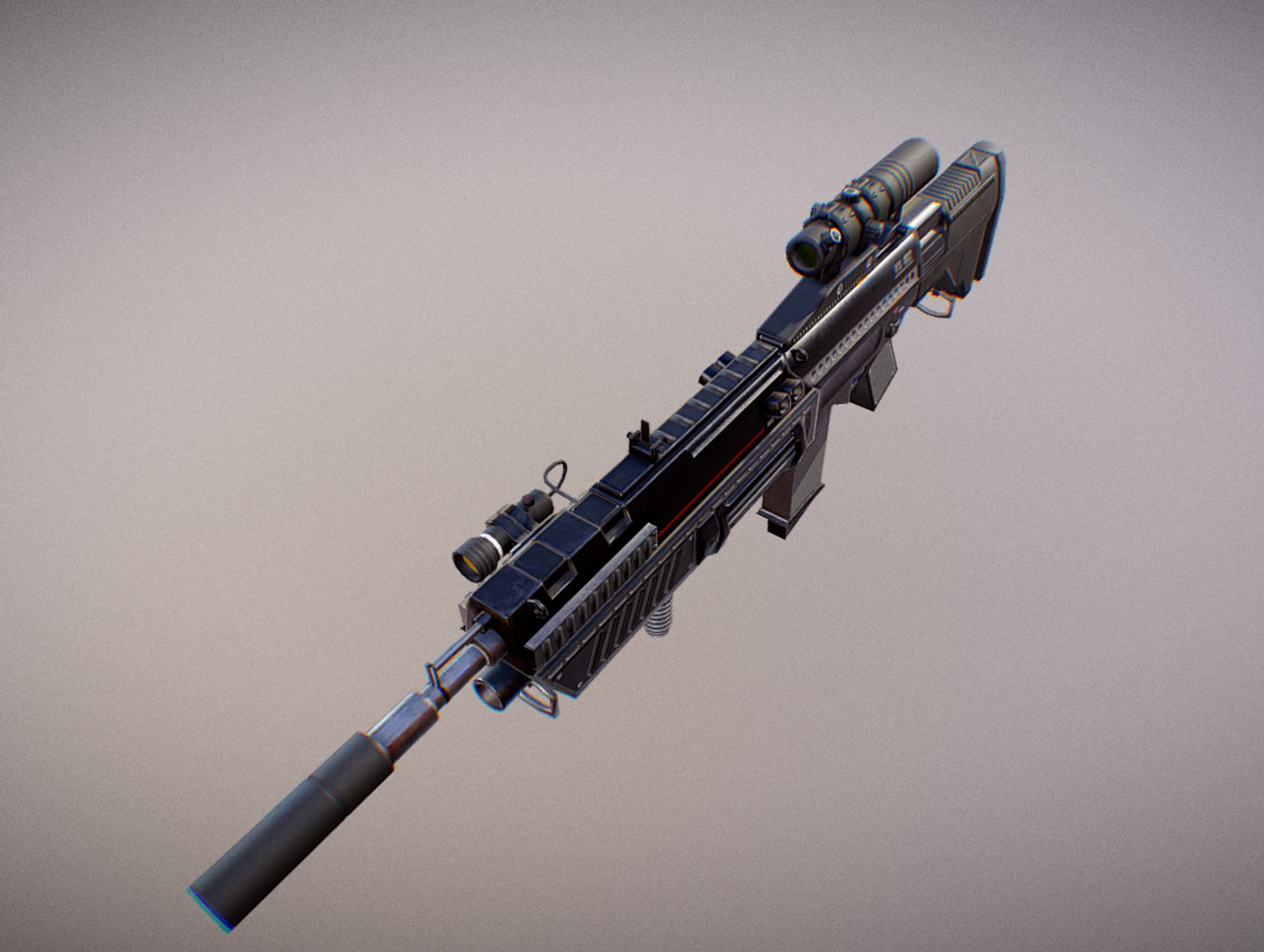 3D Assault Rifle - TurboSquid 1215305