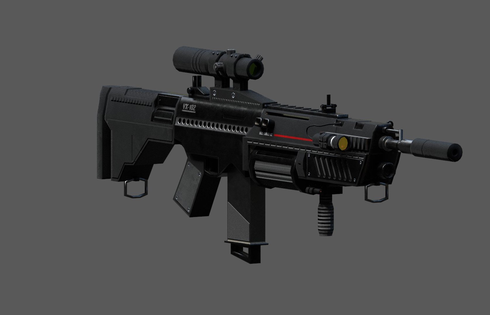 3D Assault Rifle - TurboSquid 1215305