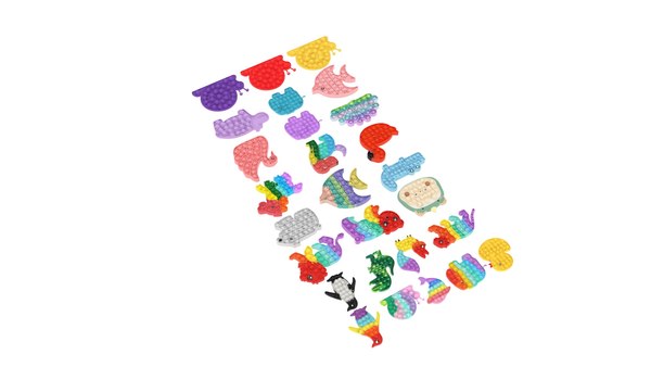 Animal Pop It Fidget Toys Set model - TurboSquid 1814173