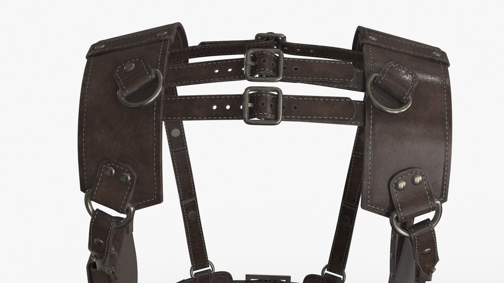 3D Leather Harness Tactical Shoulder Holster with Knife 2 Colors ...