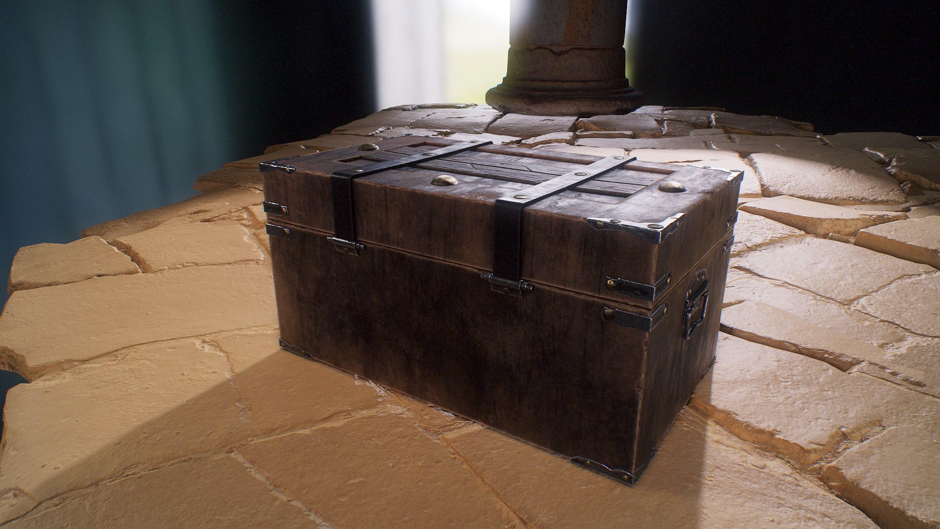 Old Medieval Treasure Chest 3D model - TurboSquid 2123515