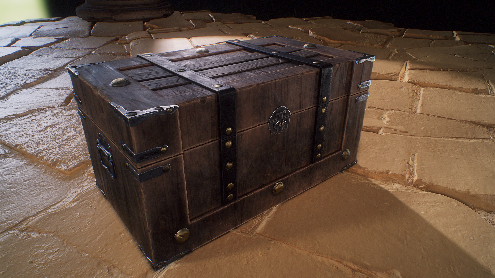 Old Medieval Treasure Chest 3D model - TurboSquid 2123515