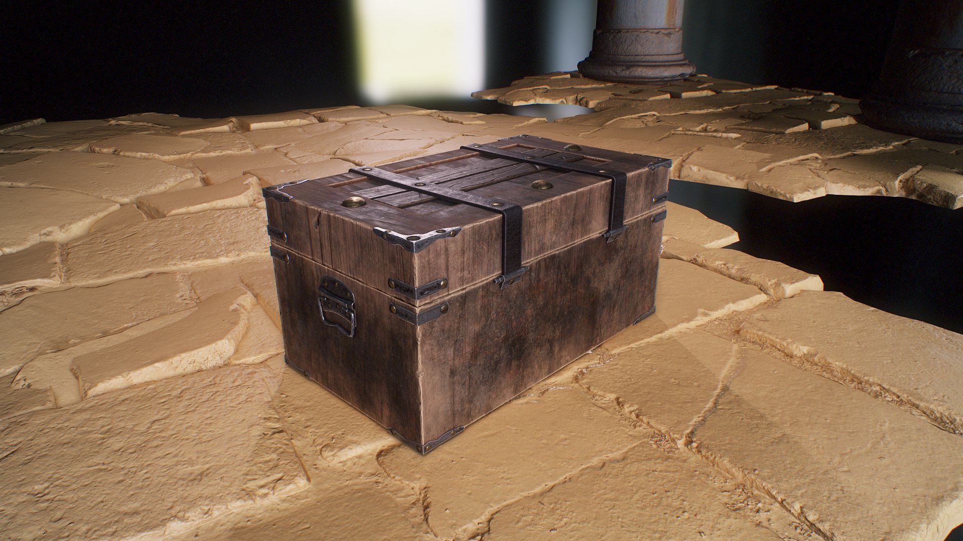 Old Medieval Treasure Chest 3D model - TurboSquid 2123515