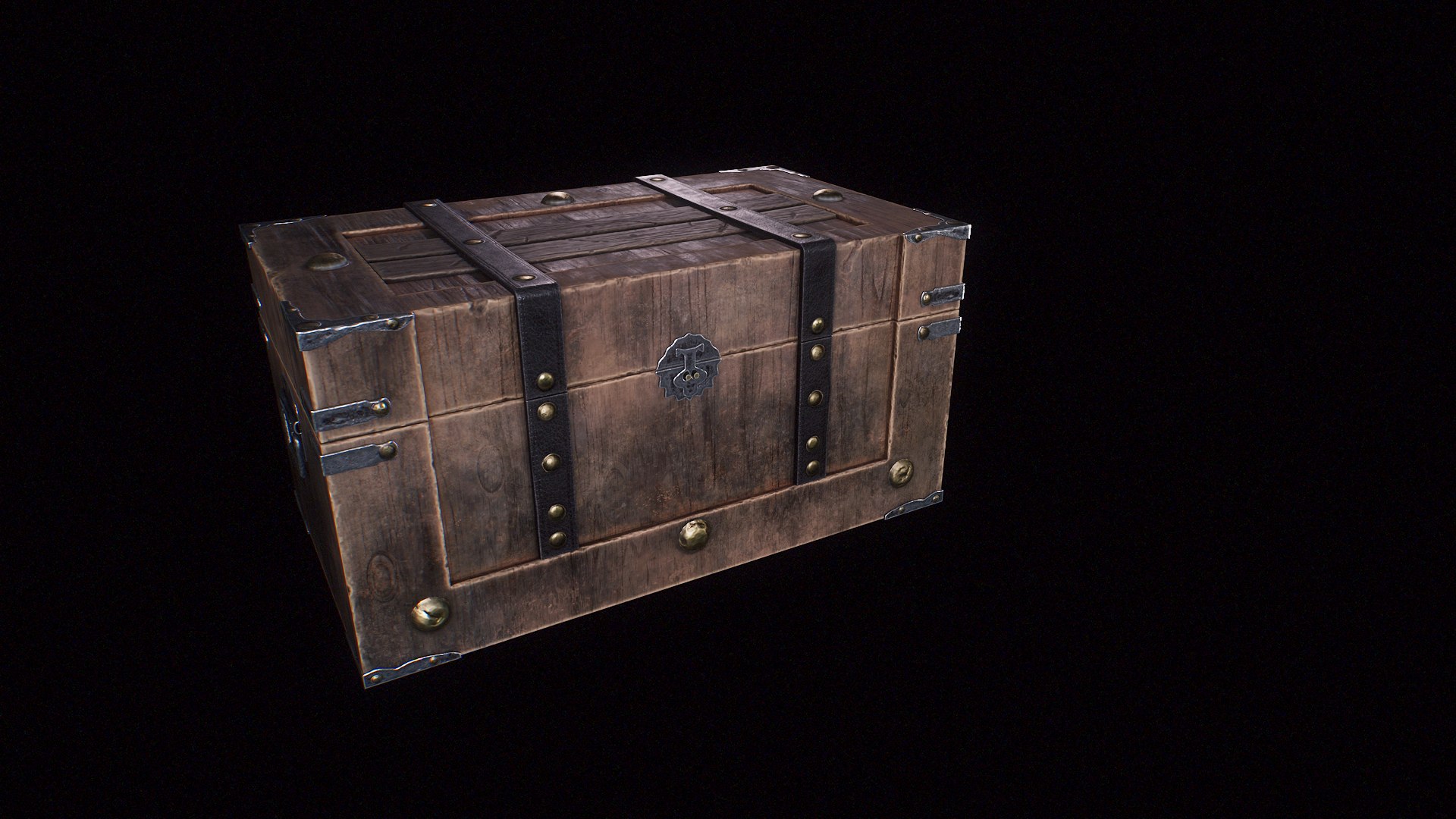 Old Medieval Treasure Chest 3D model - TurboSquid 2123515