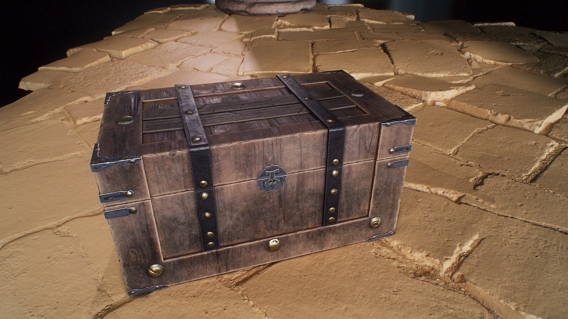 Old Medieval Treasure Chest 3D model - TurboSquid 2123515