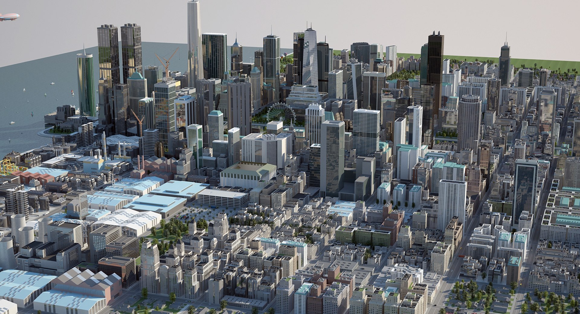 Cityscape Modular City Big 3D Model - TurboSquid 1226584