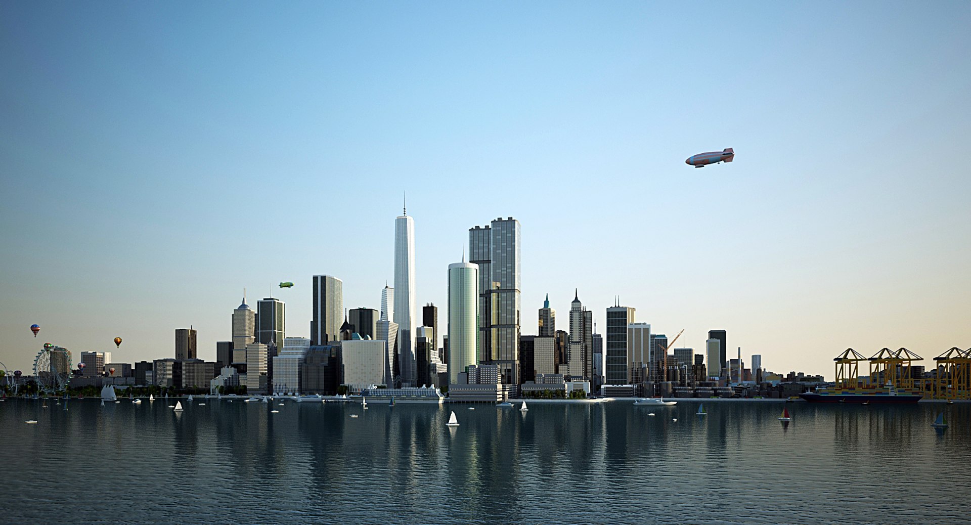 Cityscape modular city big 3D model - TurboSquid 1226584