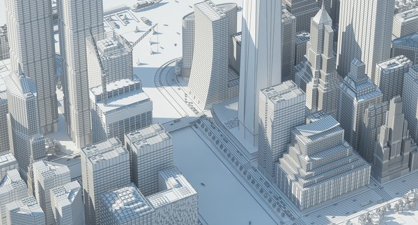 Cityscape modular city big 3D model - TurboSquid 1226584