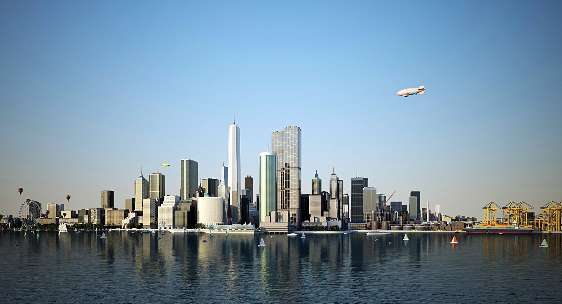 Cityscape Modular City Big 3D Model - TurboSquid 1226584