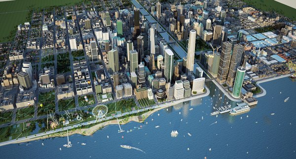 Cityscape modular city big 3D model - TurboSquid 1226584