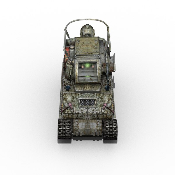 3d model fictional tank gun monster