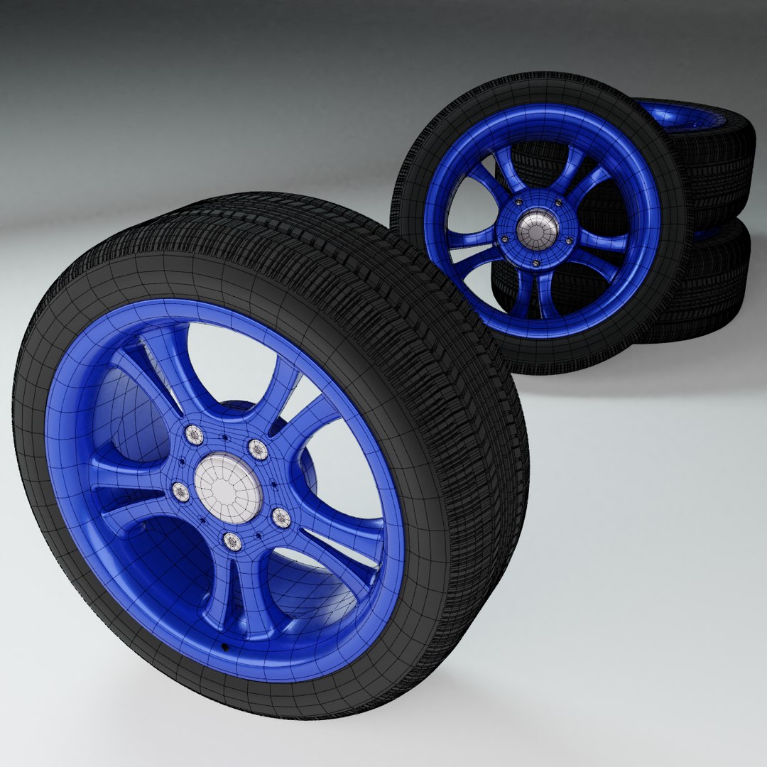 Car Wheel Model - TurboSquid 1595536