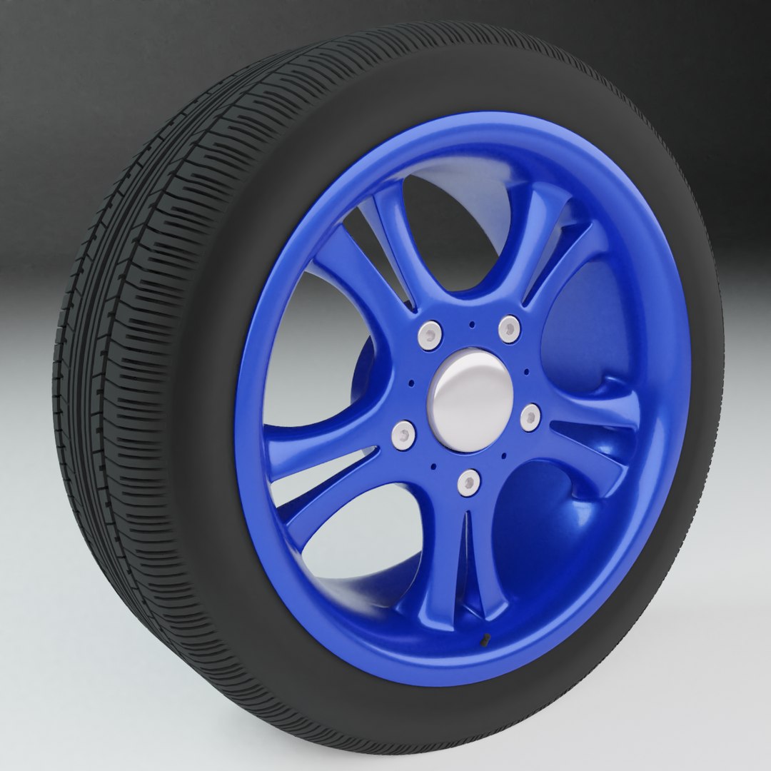 Car Wheel Model - TurboSquid 1595536