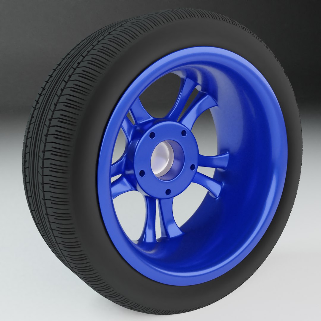 Car Wheel Model - TurboSquid 1595536