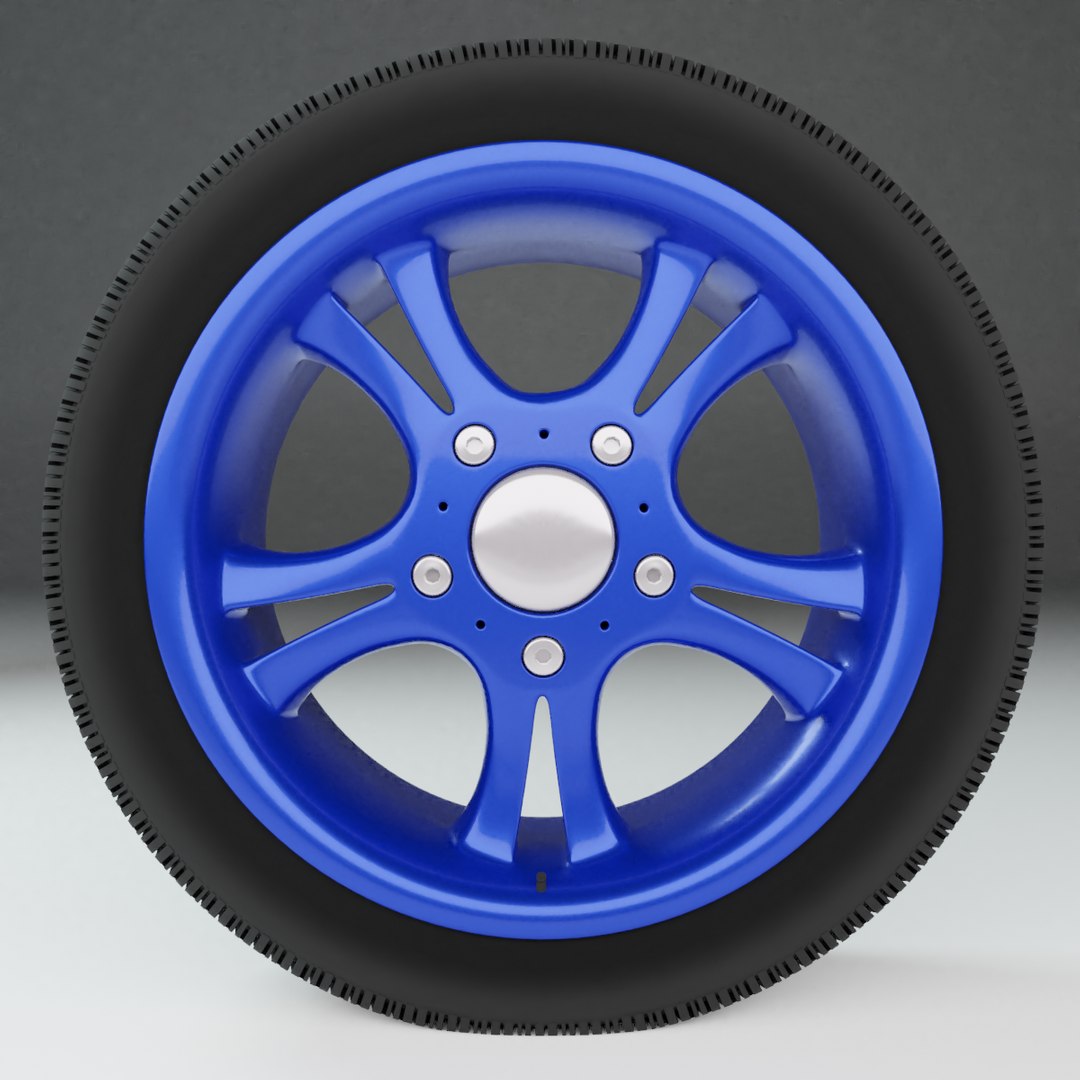 Car Wheel Model - TurboSquid 1595536