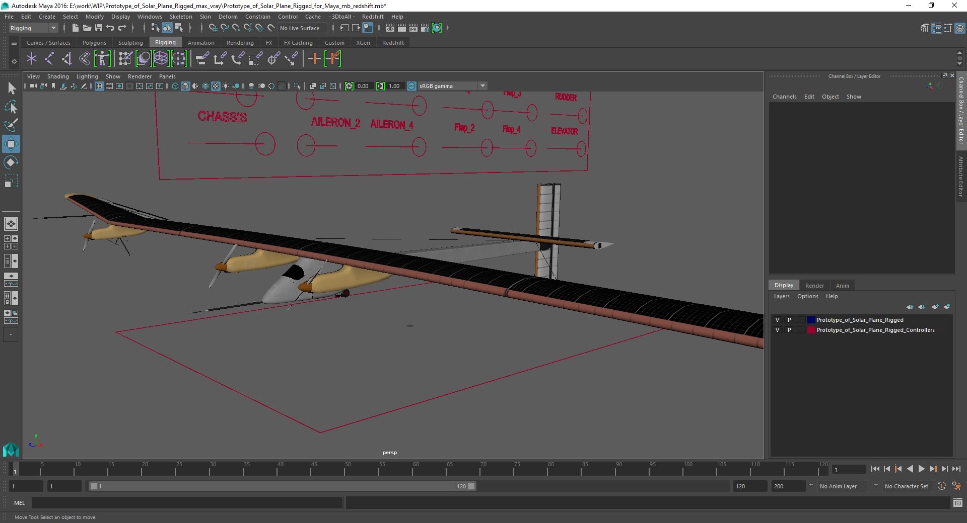 Prototype of Solar Plane Rigged for Maya 3D - TurboSquid 2052672