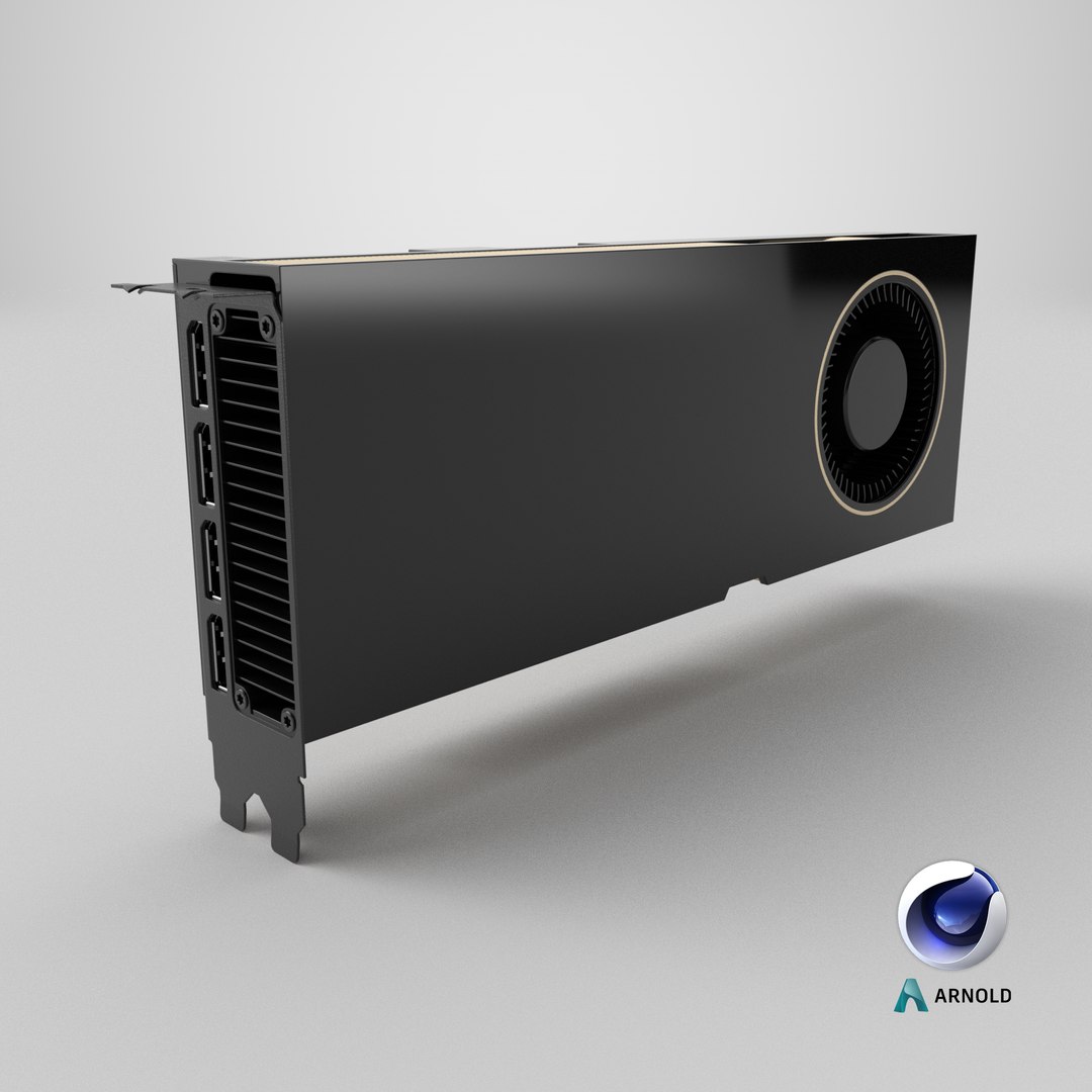 3D Model NVIDIA Quadro RTX A6000 By PNY Graphics Card Black - TurboSquid 2491779