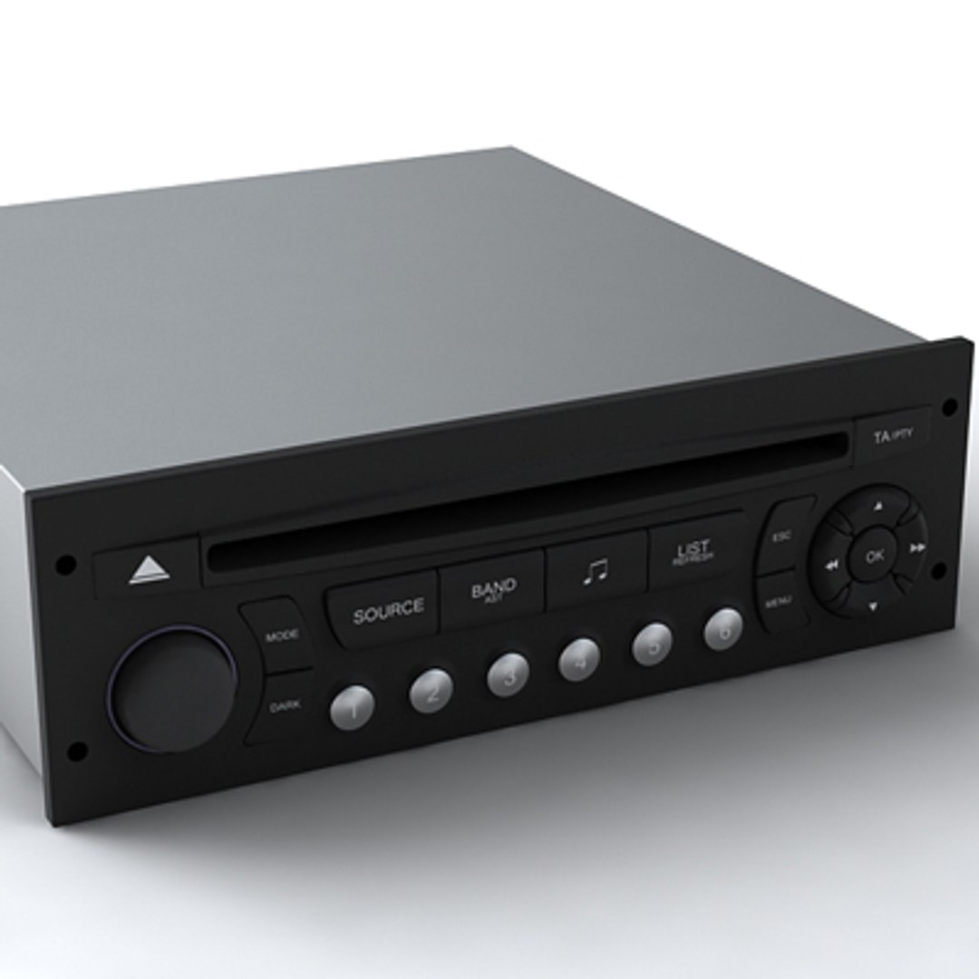 3d Model Citroen C3 Radio Car