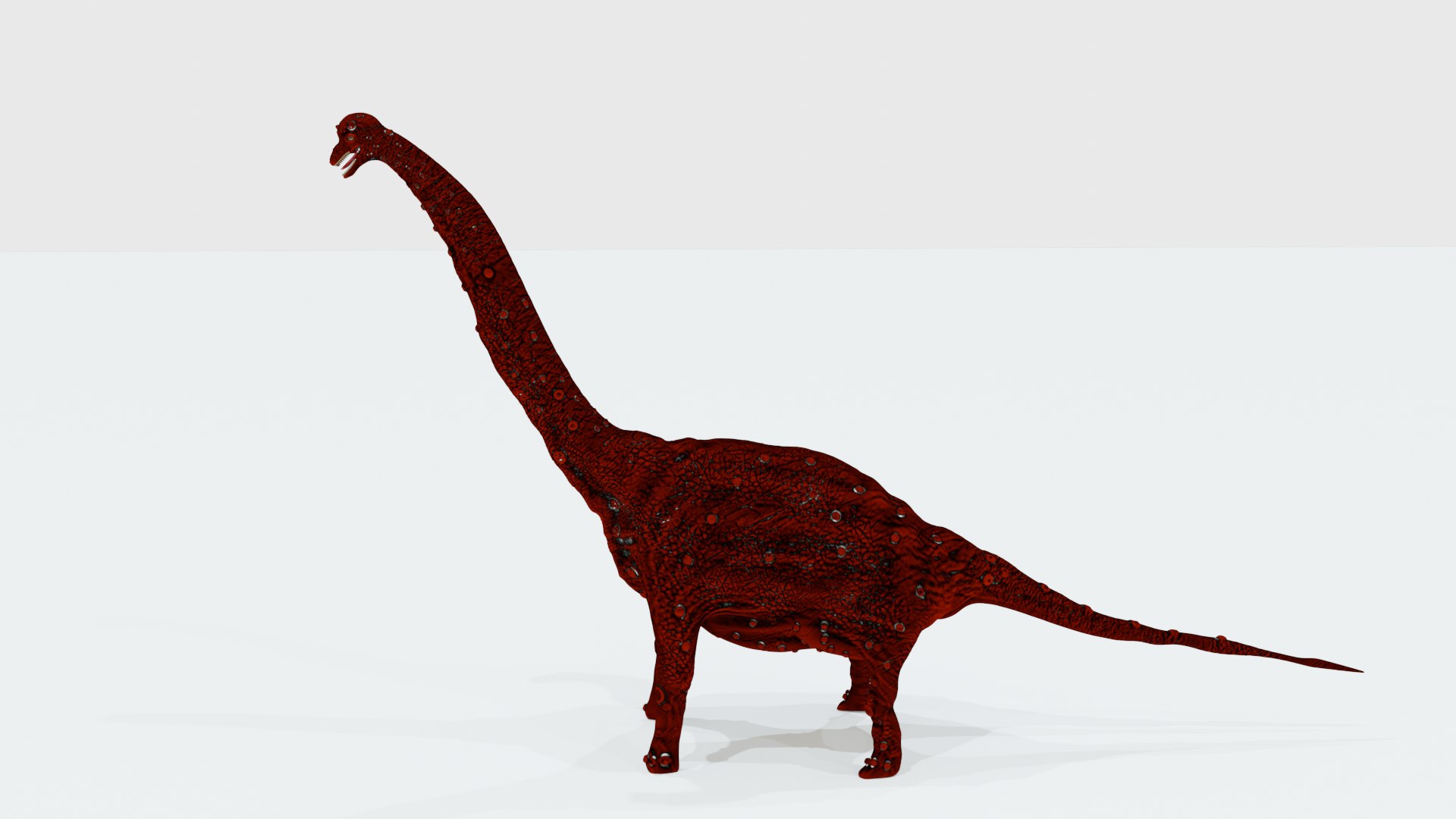 Red Brachiosaurus Model - TurboSquid 2297867