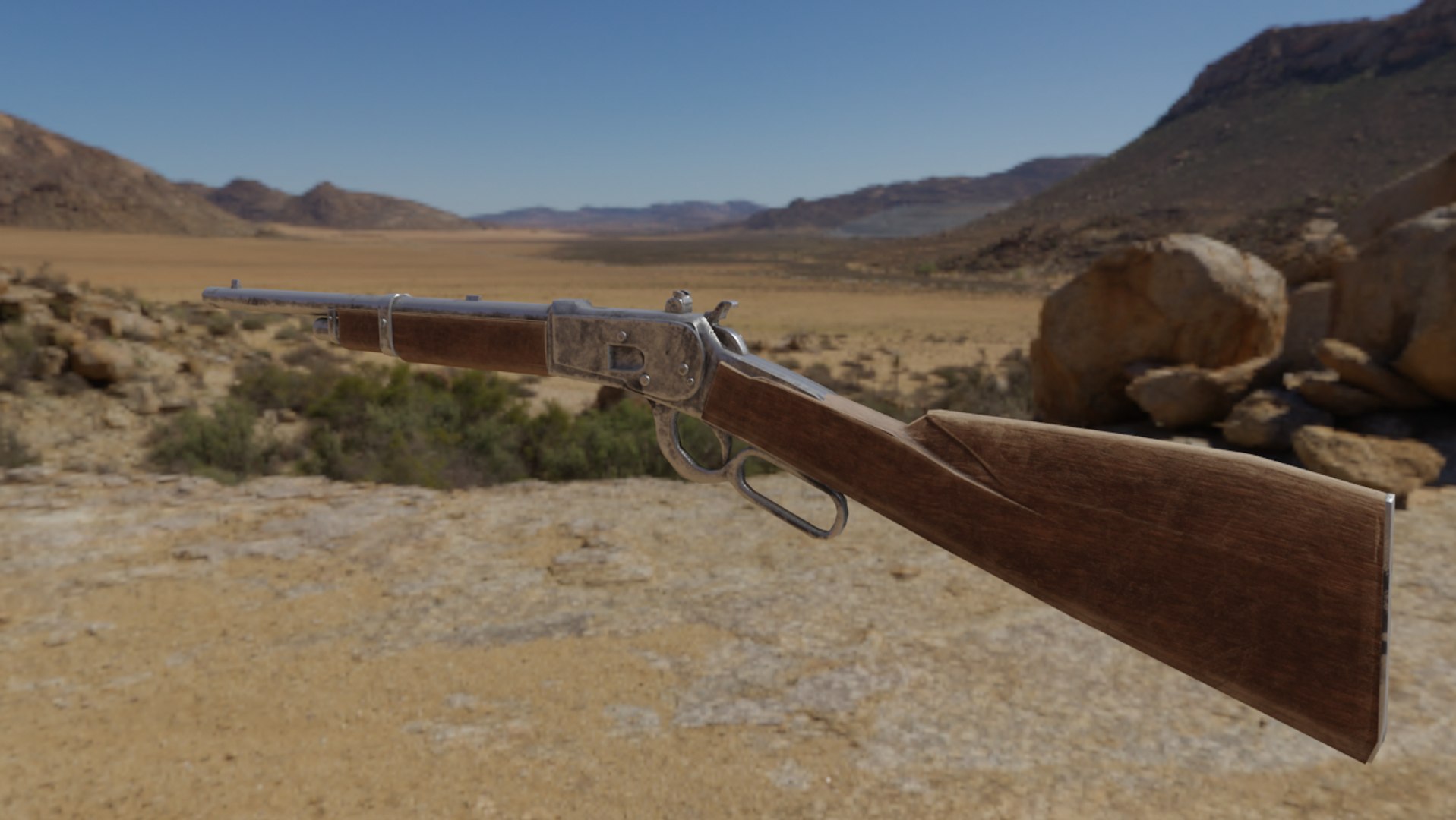 Western Rifle 3D Model - TurboSquid 1563190