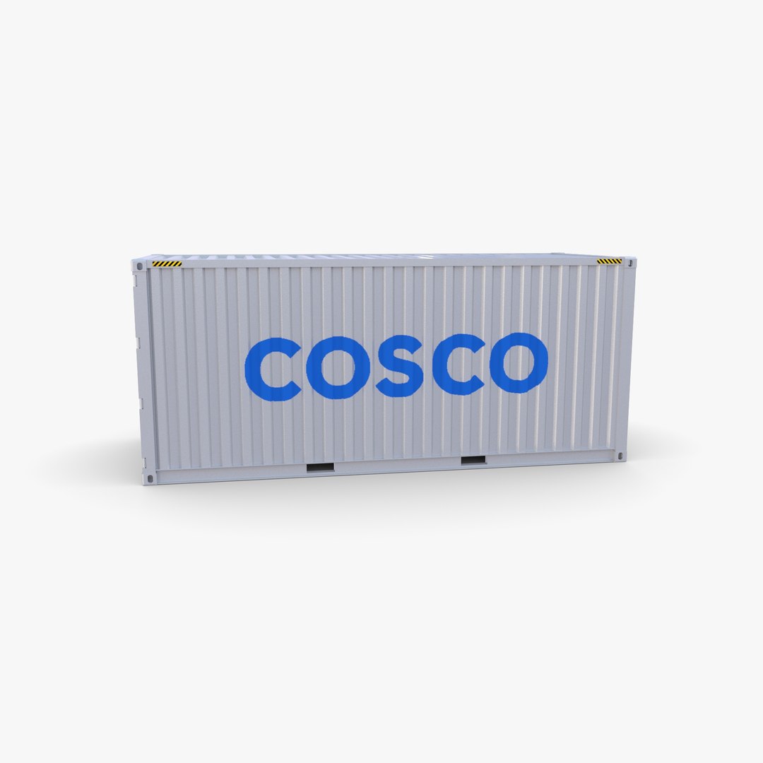 20ft Shipping Container Cosco V2 Model - TurboSquid 1771775
