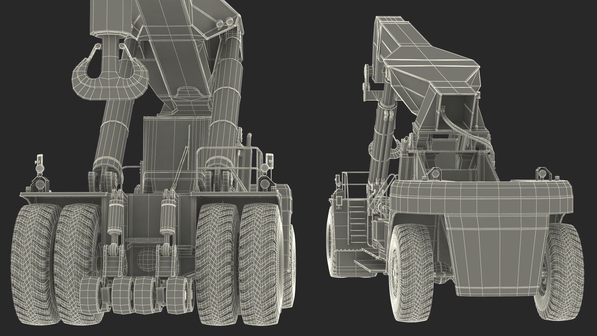 3D Reach Stacker Container Handler NC Nielsen Model - TurboSquid 2292358