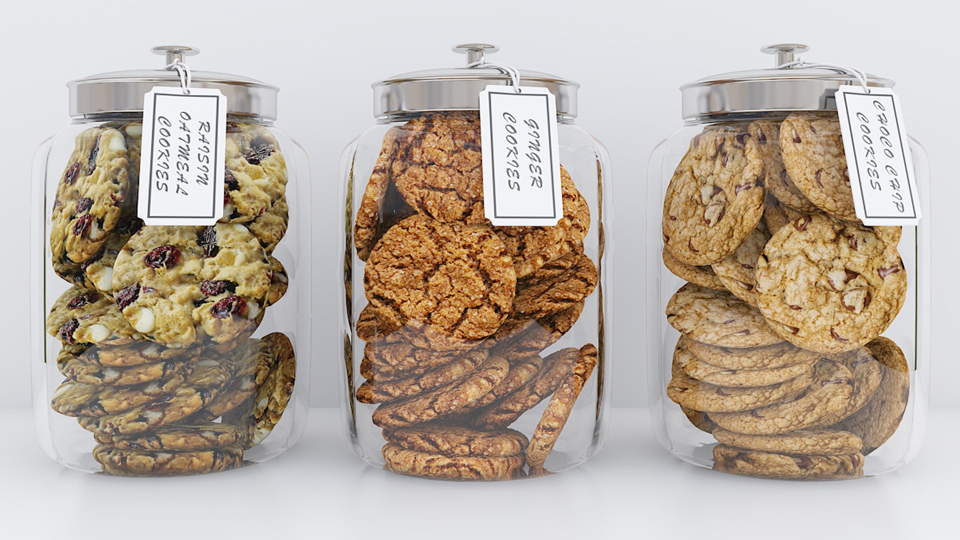 Cookie Jars 3D Model - TurboSquid 1906843