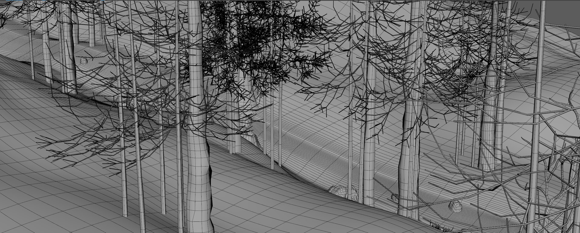 Tree Mountain Path 3D Model - TurboSquid 1239089